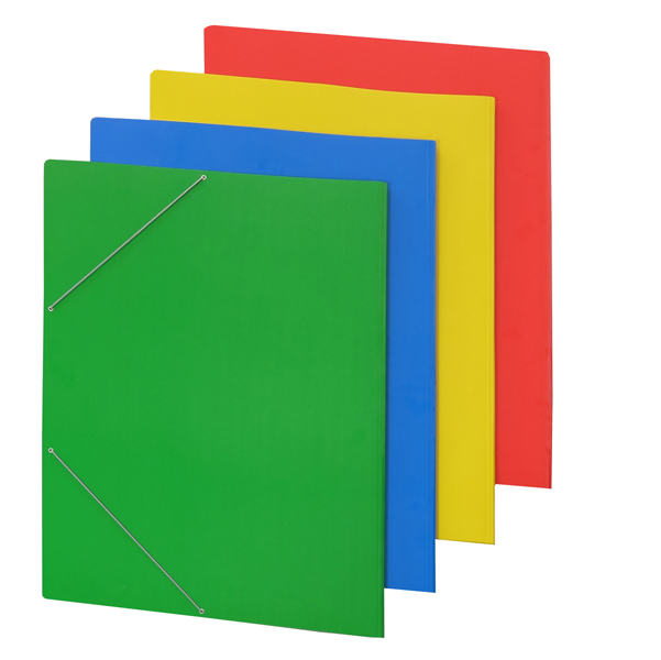 Cartellina con elastico - cartone plastificato - 50 x 70 cm - rosso ...